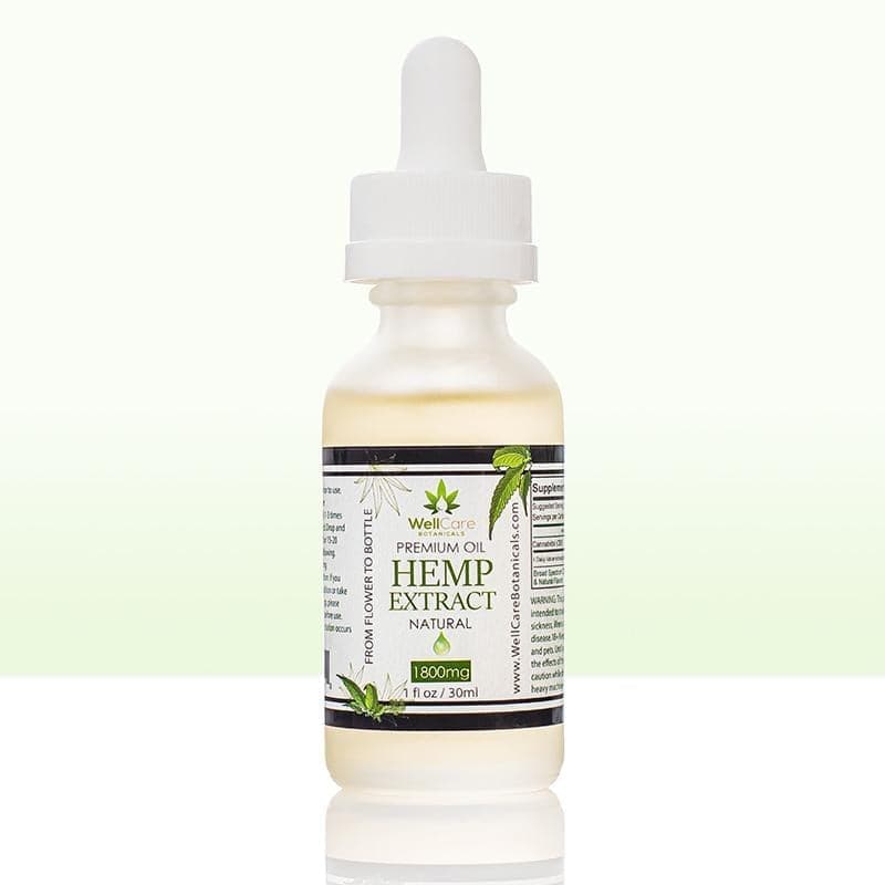 Hemp Oil Tincture 1800MG - Lemon Lime | Well Care Botanicals
