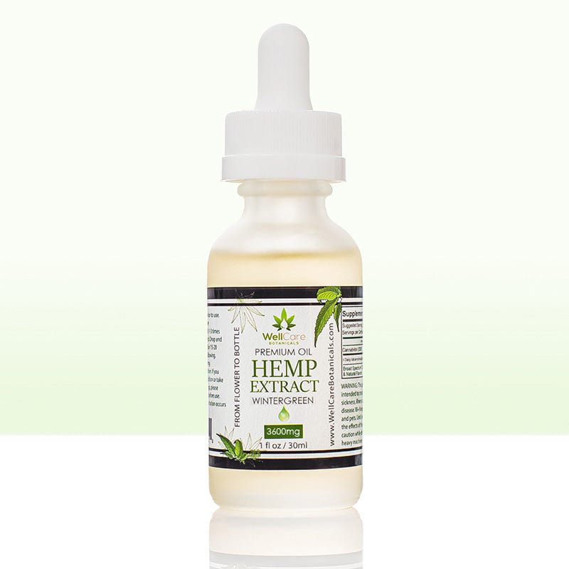 3600mg CBD Wellness Tincture - Wintergreen